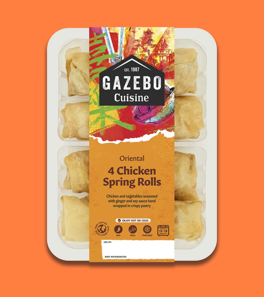 4 Chicken Spring Rolls | Oriental Snacks | Gazebo Cuisine