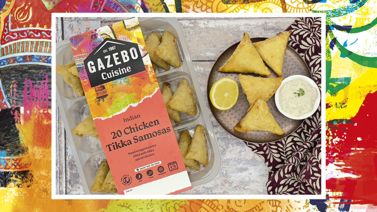 20 Piece Chicken Tikka Samosas Party Food | Gazebo Cuisine