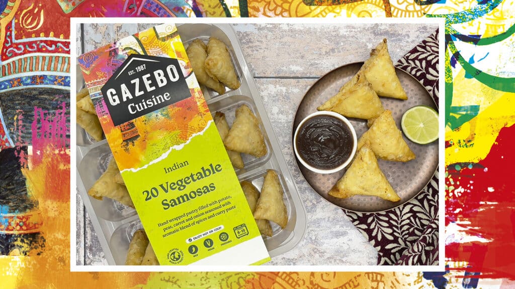 20 Piece Vegetable Samosas Party Food - 500G | Gazebo Cuisine